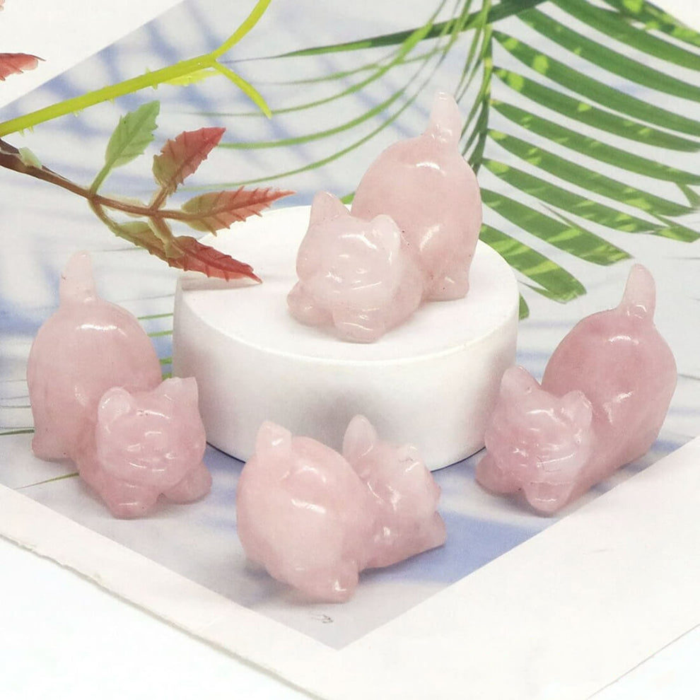 Mini Quartz Crystal Cat Bundle (4 Pcs) – Meoweirdo