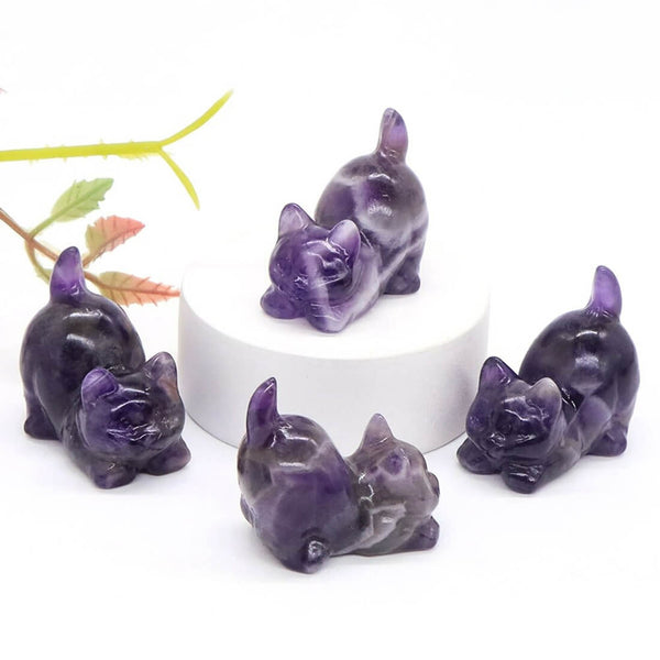 Mini Quartz Crystal Cat Bundle (4 Pcs) – Meoweirdo