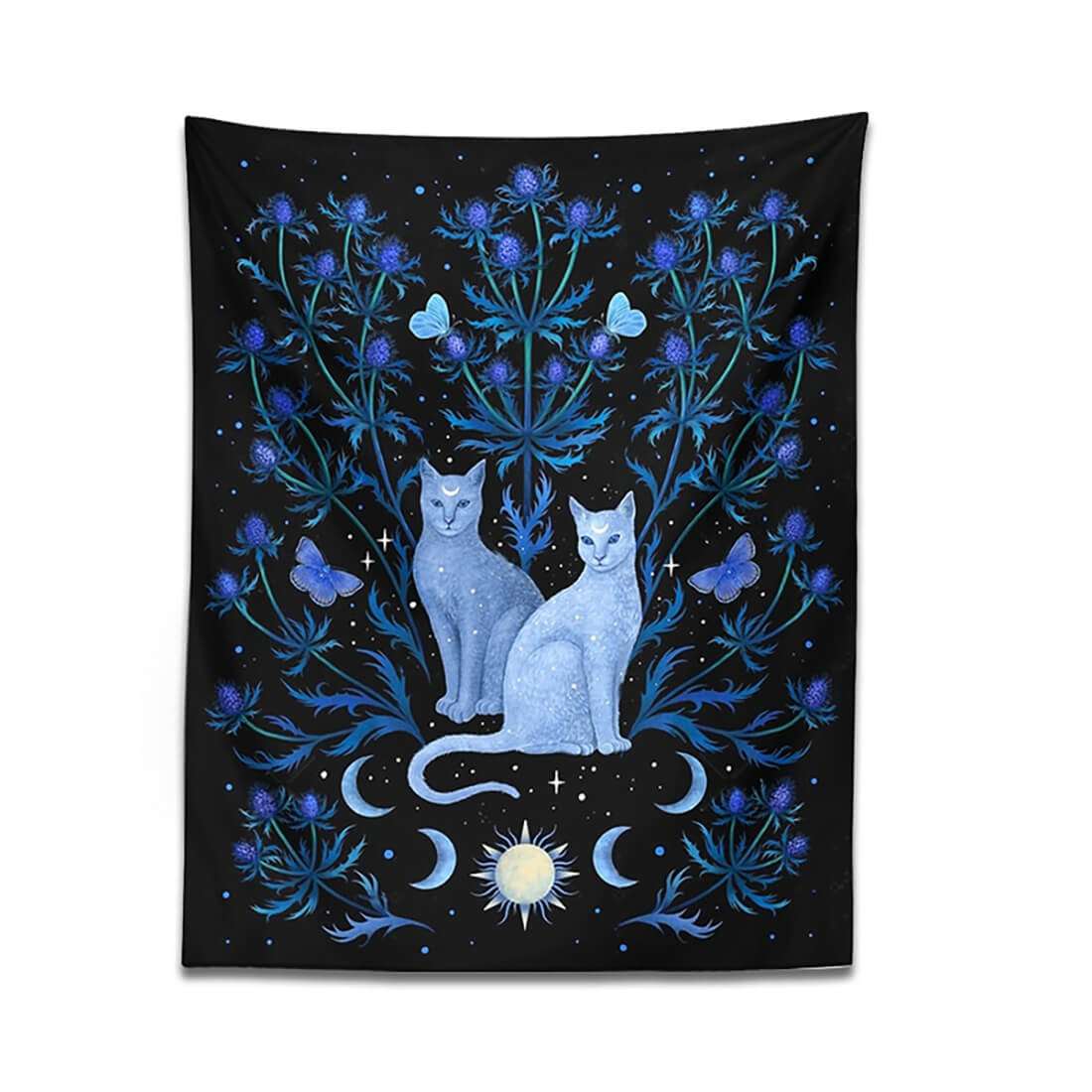 Blue Light Cat Tapestry – Meoweirdo