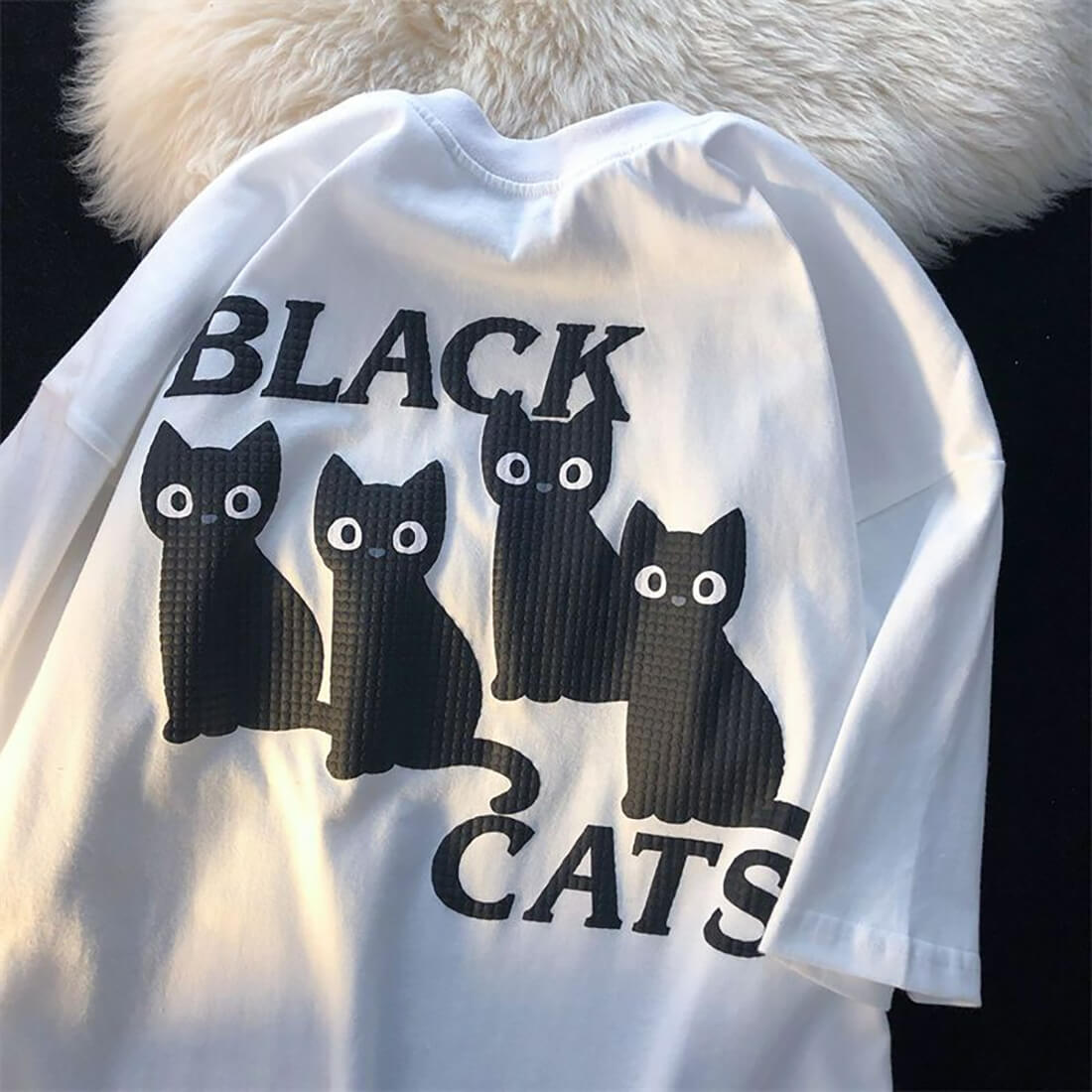 Cute Black Cats T-Shirt – Meoweirdo